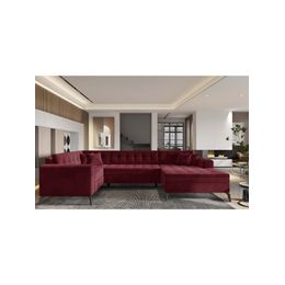 MF Design Monton Recamiere Rechts in Tawny Port - (L) 180 x (B) 340 x (H) 93 cm | Gr.: onesize
