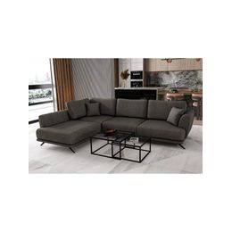 MF Design Lardo Recamiere Links in Dunkelgrau - (L) 191 x (B) 276 x (H) 90 cm | Gr.: onesize