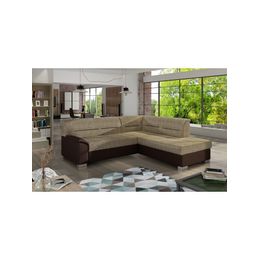MF Design Bergamo Recamiere Rechts in Beige - (L) 214 x (B) 247 x (H) 83 cm | Gr.: onesize