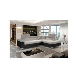 MF Design Eduardo Recamiere Rechts in Grau - (L) 202 x (B) 275 x (H) 88 cm | Gr.: onesize