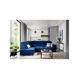 MF Design Silver Recamiere Links in Navyblau - (L) 270 x (B) 270 x (H) 93 cm | Gr.: onesize
