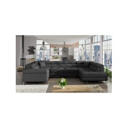 MF Design Lavin Recamiere Rechts in Anthrazit - (L) 340 x (B) 340 x (H) 90 cm | Gr.: onesize