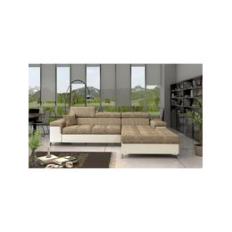 MF Design Ricky Recamiere Rechts in Beige - (L) 205 x (B) 281 x (H) 88 cm | Gr.: onesize