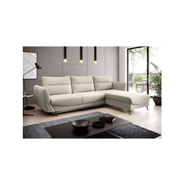 MF Design Sonic Recamiere Rechts in Elfenbein - (L) 276 x (B) 276 x (H) 100 cm | Gr.: onesize