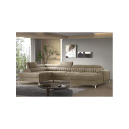 MF Design Lazy Recamiere Links in Braun - (L) 202 x (B) 354 x (H) 92 cm | Gr.: onesize
