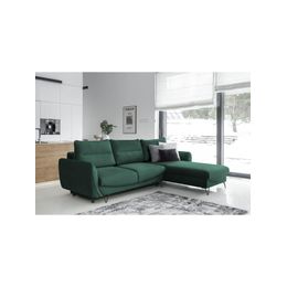 MF Design Sonic Recamiere Rechts in Flaschengr&uuml;n - (L) 276 x (B) 276 x (H) 100 cm | Gr.: onesize