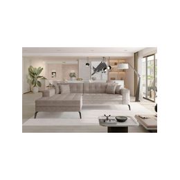 MF Design Sokka Recamiere Links in Beige - (L) 292 x (B) 292 x (H) 84 cm | Gr.: onesize