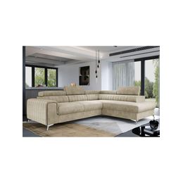 MF Design Lauryn Recamiere Rechts in Beige - (L) 205 x (B) 278 x (H) 92 cm | Gr.: onesize