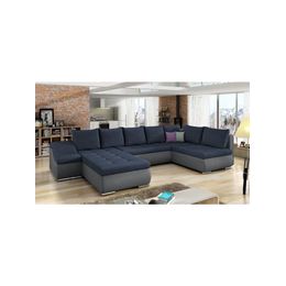 MF Design Gio Recamiere Links in Blau - (L) 190 x (B) 351 x (H) 82 cm | Gr.: onesize