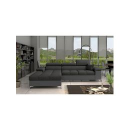MF Design Ricky Recamiere Links in Anthrazit - (L) 205 x (B) 281 x (H) 88 cm | Gr.: onesize