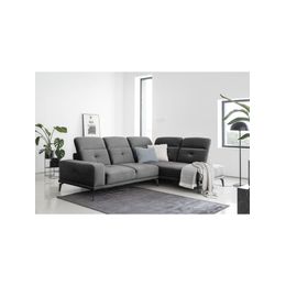 MF Design Neviro Recamiere Rechts in Charcoal - (L) 200 x (B) 275 x (H) 98 cm | Gr.: onesize