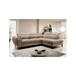 MF Design Nobel Recamiere Rechts in Beige - (L) 265 x (B) 265 x (H) 100 cm | Gr.: onesize