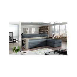 MF Design Narkos Recamiere Rechts in Blau - (L) 160 x (B) 250 x (H) 85 cm | Gr.: onesize