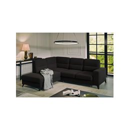 MF Design Cassada Recamiere Links in Schwarz - (L) 237 x (B) 277 x (H) 100 cm | Gr.: onesize