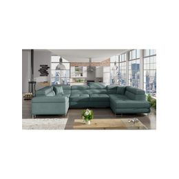 MF Design Lavin Recamiere Rechts in Blautanne - (L) 340 x (B) 340 x (H) 90 cm | Gr.: onesize