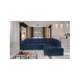 MF Design Piri Recamiere Rechts in Navyblau - (L) 260 x (B) 260 x (H) 78 cm | Gr.: onesize