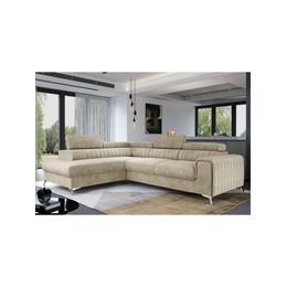 MF Design Lauryn Recamiere Links in Beige - (L) 205 x (B) 278 x (H) 92 cm | Gr.: onesize