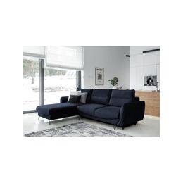 MF Design Sonic Recamiere Links in Dunkelblau - (L) 276 x (B) 276 x (H) 100 cm | Gr.: onesize
