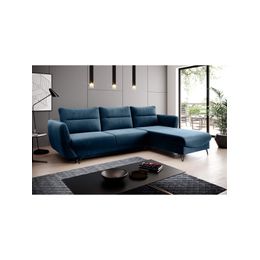 MF Design Sonic Recamiere Rechts in Marineblau - (L) 276 x (B) 276 x (H) 100 cm | Gr.: onesize