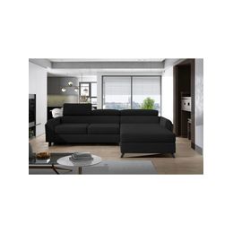 MF Design Mariam Recamiere Rechts in Schwarz - (L) 200 x (B) 288 x (H) 92 cm | Gr.: onesize