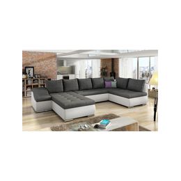 MF Design Gio Recamiere Links in Grau - (L) 190 x (B) 351 x (H) 82 cm | Gr.: onesize