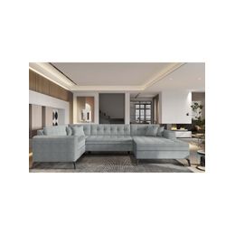 MF Design Monton Recamiere Rechts in Grau - (L) 180 x (B) 340 x (H) 93 cm | Gr.: onesize