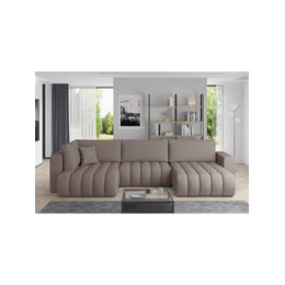 MF Design Bonita Recamiere Rechts in Taupe - (L) 175 x (B) 350 x (H) 92 cm | Gr.: onesize