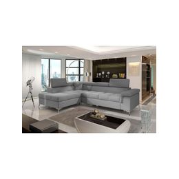 MF Design Eduardo Recamiere Links in Charcoal - (L) 202 x (B) 275 x (H) 88 cm | Gr.: onesize