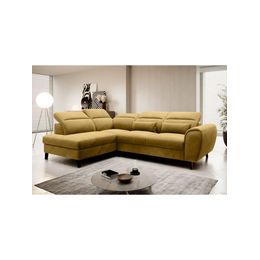 MF Design Nobel Recamiere Links in Senfgelb - (L) 265 x (B) 265 x (H) 100 cm | Gr.: onesize