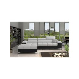 MF Design Ricky Recamiere Links in Grau - (L) 205 x (B) 281 x (H) 88 cm | Gr.: onesize