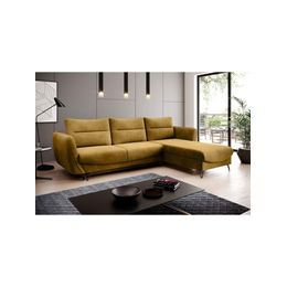 MF Design Sonic Recamiere Rechts in Senfgelb - (L) 276 x (B) 276 x (H) 100 cm | Gr.: onesize