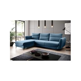 MF Design Sonic Recamiere Links in Blau - (L) 276 x (B) 276 x (H) 100 cm | Gr.: onesize