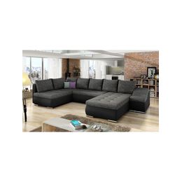 MF Design Gio Recamiere Rechts in Schwarz - (L) 190 x (B) 351 x (H) 82 cm | Gr.: onesize