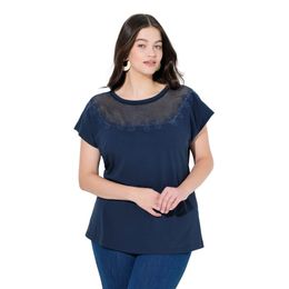 Ulla Popken Shirt in marine | Gr.: 46-48