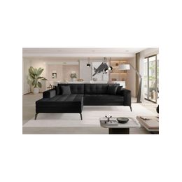 MF Design Sokka Recamiere Links in Schwarz - (L) 292 x (B) 292 x (H) 84 cm | Gr.: onesize