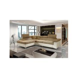 MF Design Eduardo Recamiere Links in Beige - (L) 202 x (B) 275 x (H) 88 cm | Gr.: onesize