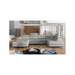 MF Design Rodri Recamiere Rechts in Grau - (L) 202 x (B) 345 x (H) 90 cm | Gr.: onesize