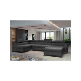 MF Design Joseppe Recamiere Links in Anthrazit - (L) 200 x (B) 360 x (H) 92 cm | Gr.: onesize