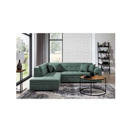 MF Design Piri Recamiere Links in T&uuml;rkis - (L) 260 x (B) 260 x (H) 78 cm | Gr.: onesize