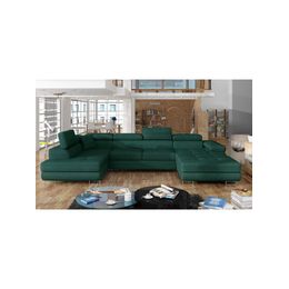 MF Design Rodri Recamiere Links in Smaragd - (L) 202 x (B) 345 x (H) 90 cm | Gr.: onesize