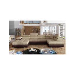MF Design Rodri Recamiere Rechts in Beige - (L) 202 x (B) 345 x (H) 90 cm | Gr.: onesize