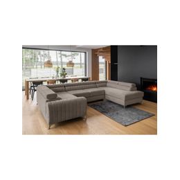 MF Design Luisa Recamiere Rechts in Beige - (L) 202 x (B) 347 x (H) 92 cm | Gr.: onesize
