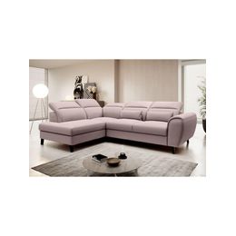 MF Design Nobel Recamiere Links in Rosa - (L) 265 x (B) 265 x (H) 100 cm | Gr.: onesize