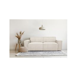 MF Design 2-Sitzer-Sofa Element in Cord Beige in Beige - (L) 210 x (B) 210 x (H) 74 cm | Gr.: onesize