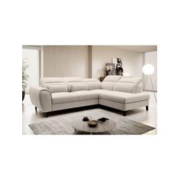 MF Design Nobel Recamiere Rechts in Elfenbein - (L) 265 x (B) 265 x (H) 100 cm | Gr.: onesize