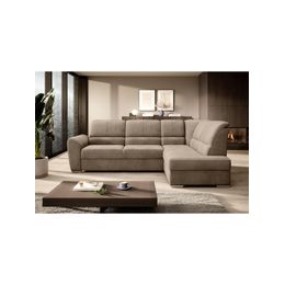 MF Design Silver Recamiere Rechts in Braunbeige - (L) 270 x (B) 270 x (H) 93 cm | Gr.: onesize