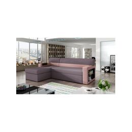 MF Design Narkos Recamiere Links in Lila - (L) 160 x (B) 250 x (H) 85 cm | Gr.: onesize