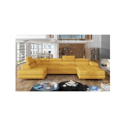 MF Design Rodri Recamiere Links in Senf - (L) 202 x (B) 345 x (H) 90 cm | Gr.: onesize