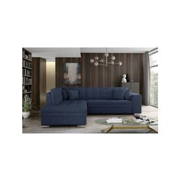 MF Design Piri Recamiere Links in Blau - (L) 260 x (B) 260 x (H) 78 cm | Gr.: onesize