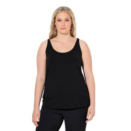 Ulla Popken Strick-Top in schwarz | Gr.: 62/64